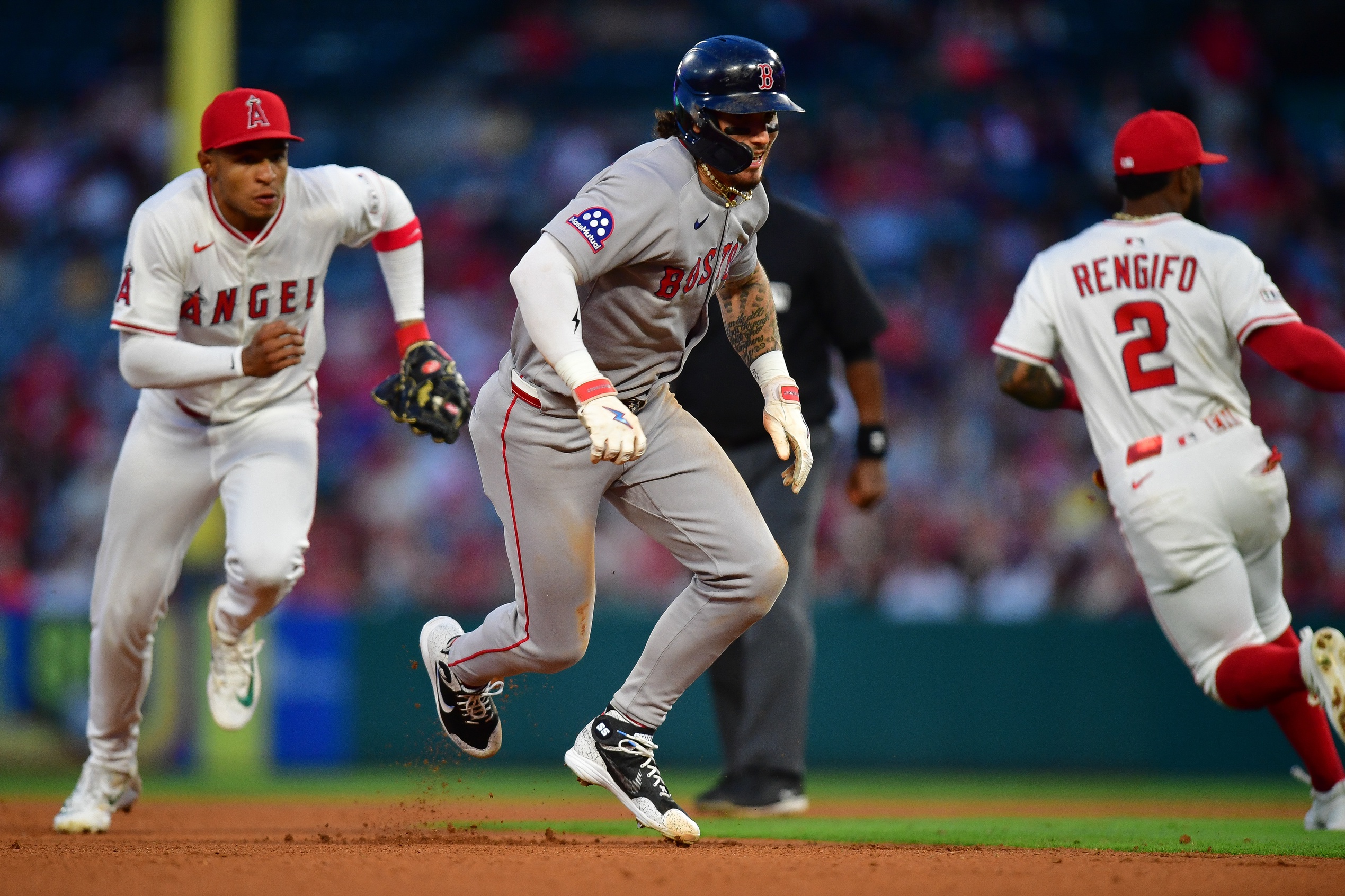 Angels Break Late Tie with 4-Run Eighth to Defeat Red Sox 9-5 - Angels ...
